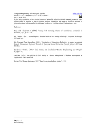 5. data mining tools and techniques a review--31-39 | PDF