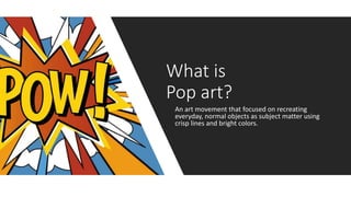 The Pop Art Printmaking Presentation Relief | PPTX | Drawing and ...