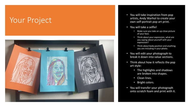 The Pop Art Printmaking Presentation Relief | PPT