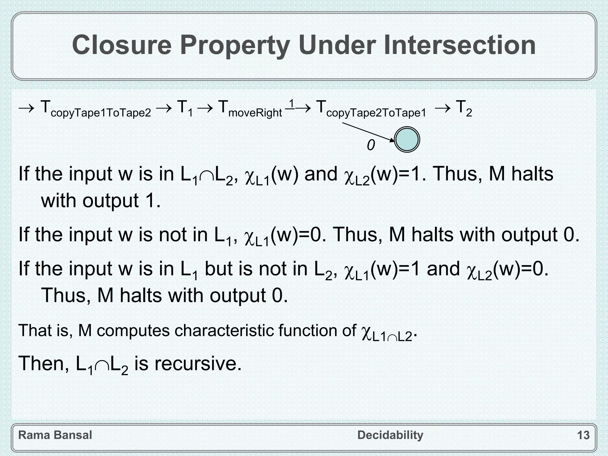 5 decidability theory of computation | PPT | Programming Languages | Computing