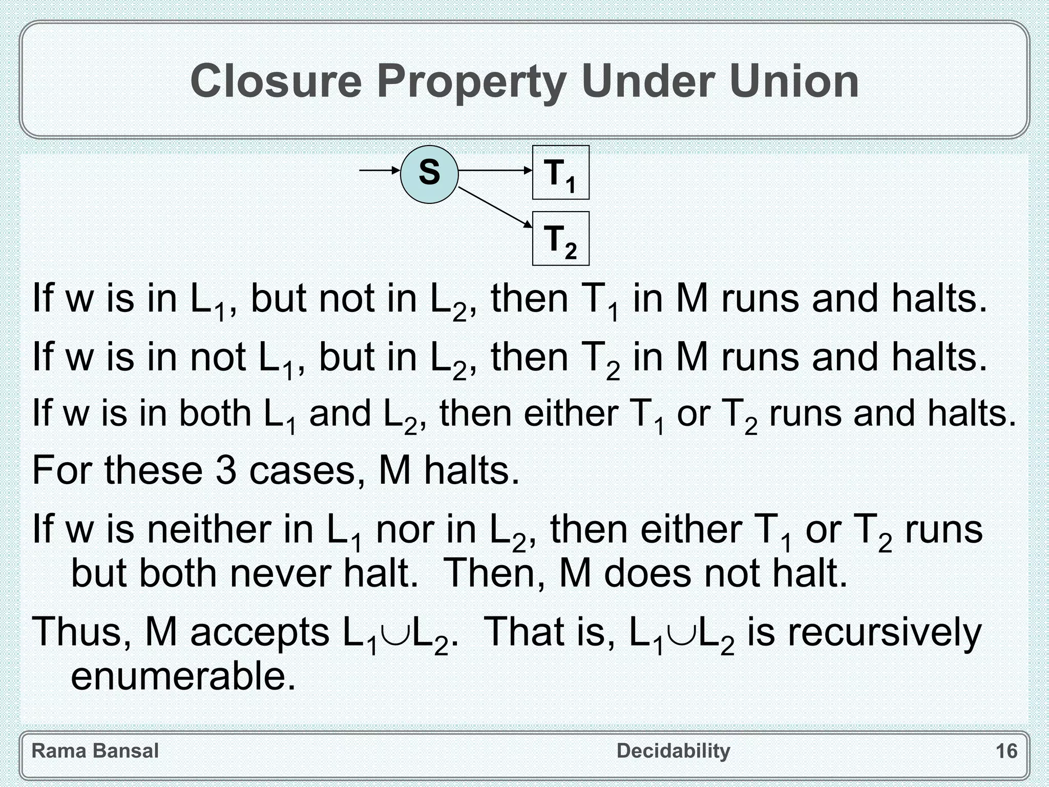5 decidability theory of computation | PPT | Programming Languages | Computing