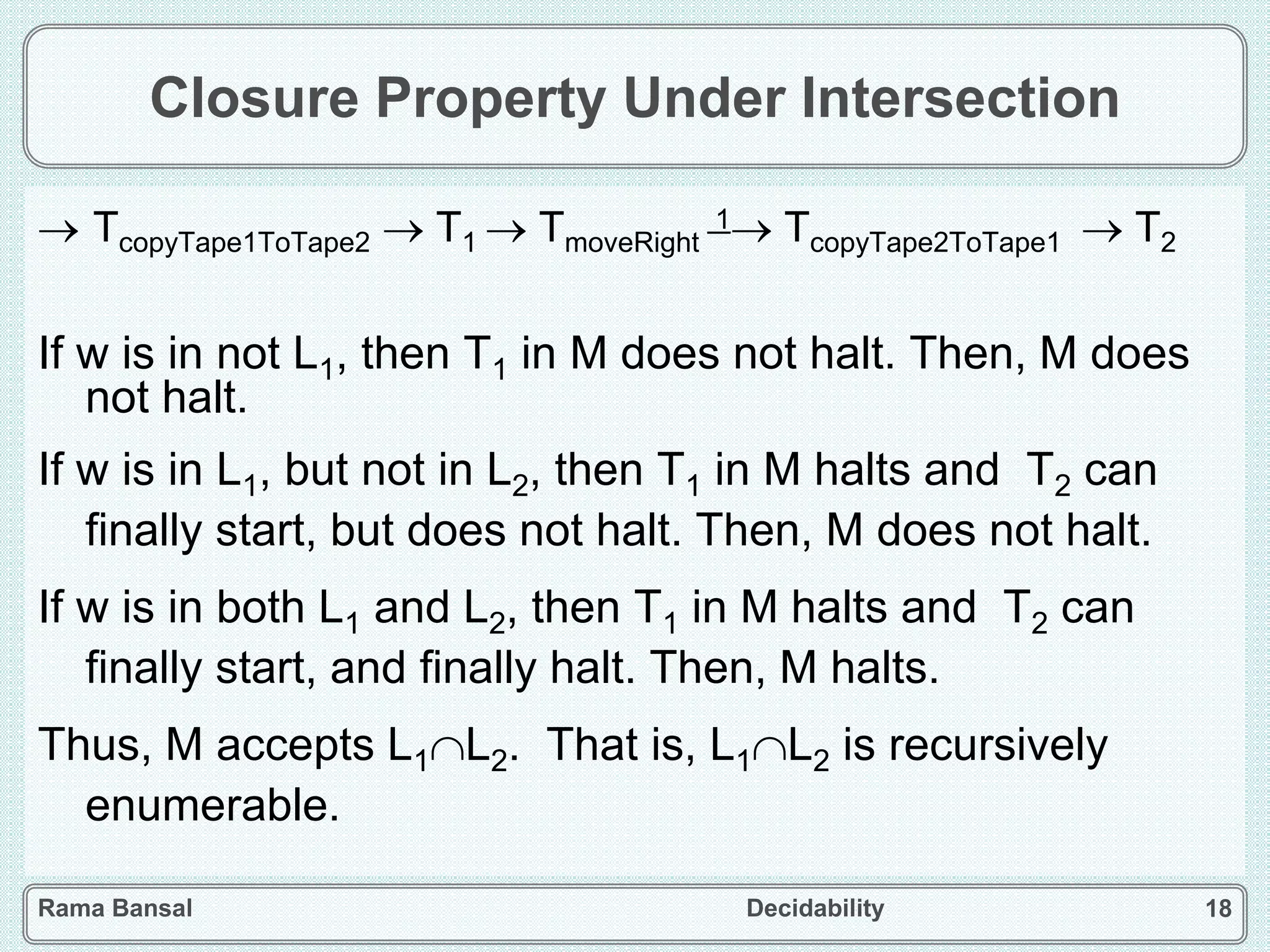 5 Decidability Theory Of Computation Ppt Programming Languages Computing