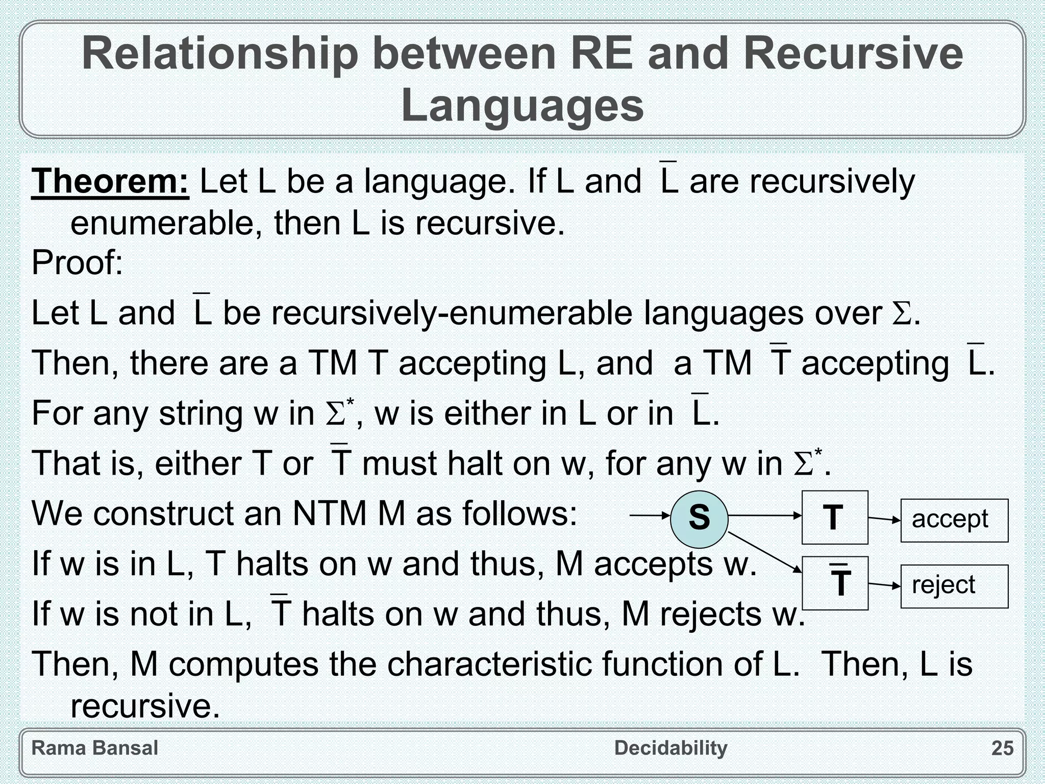 5 decidability theory of computation | PPT | Programming Languages | Computing