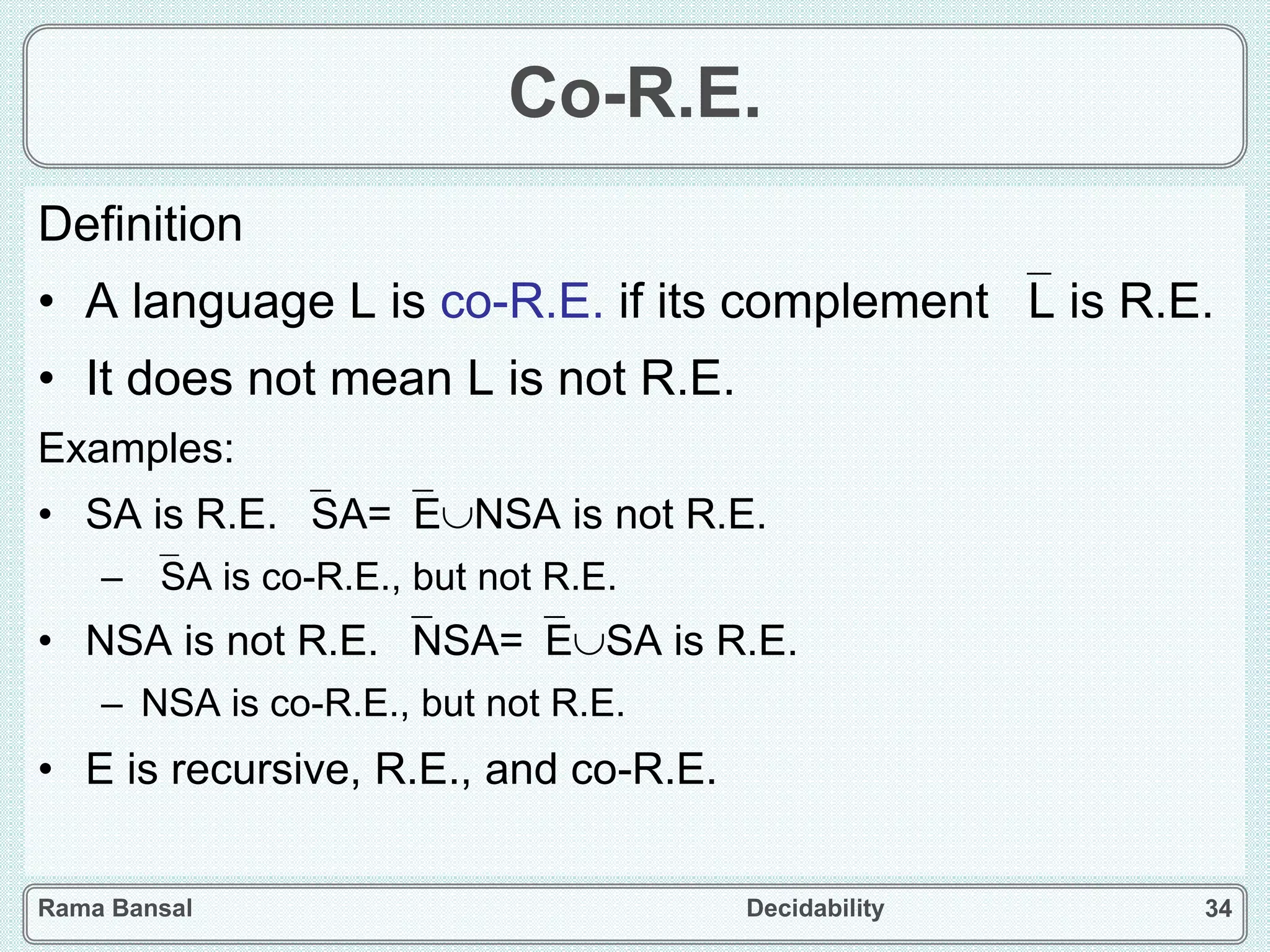 5 Decidability Theory Of Computation Ppt Programming Languages Computing