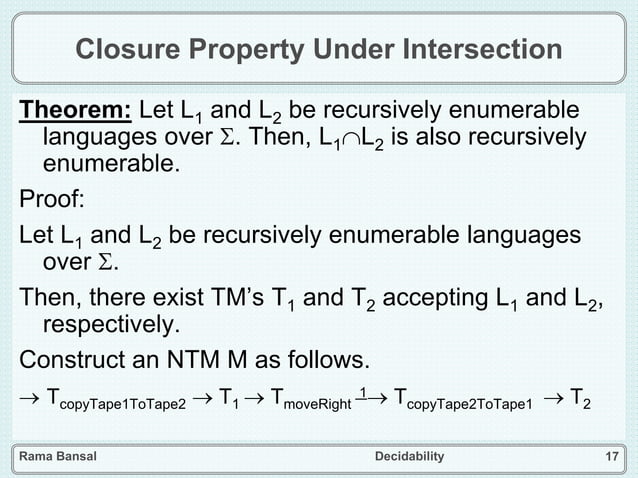 5 decidability theory of computation | PPT | Programming Languages | Computing