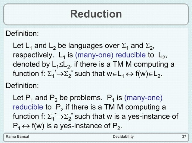 5 decidability theory of computation | PPT | Programming Languages | Computing