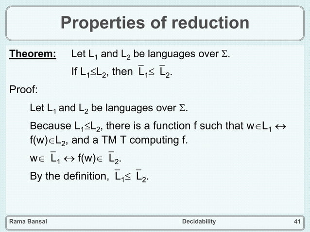 5 decidability theory of computation | PPT | Programming Languages | Computing