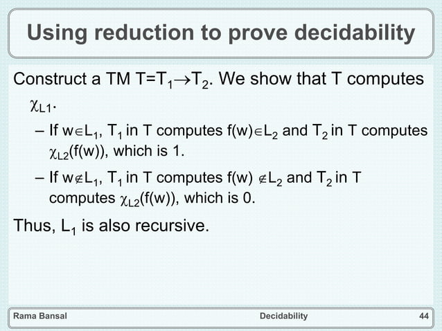 5 decidability theory of computation | PPT | Programming Languages | Computing