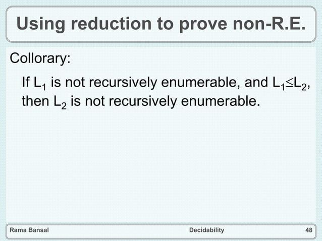 5 decidability theory of computation | PPT | Programming Languages | Computing
