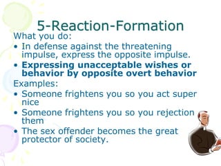 5- Defense Mechanisms.pdf about defense mechanism | PDF