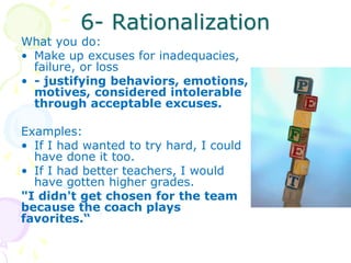 5- Defense Mechanisms.pdf about defense mechanism | PDF