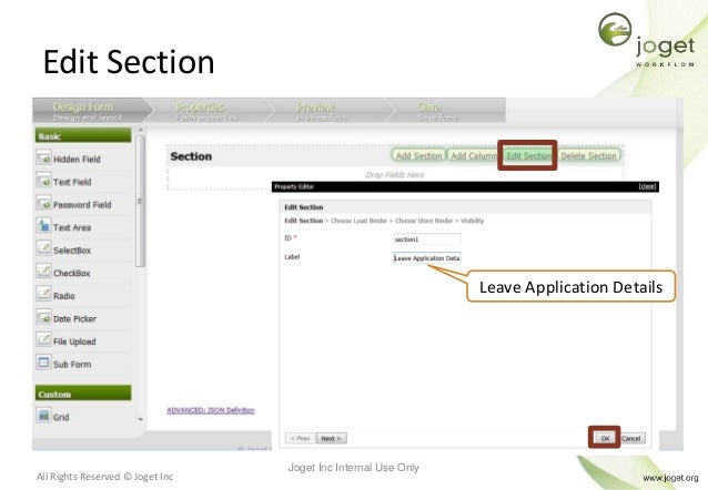 Joget Workflow v4 Training - Module 5 - Designing your First Form Joget Workflow v4 Training - Module 5 - Designing your First Form