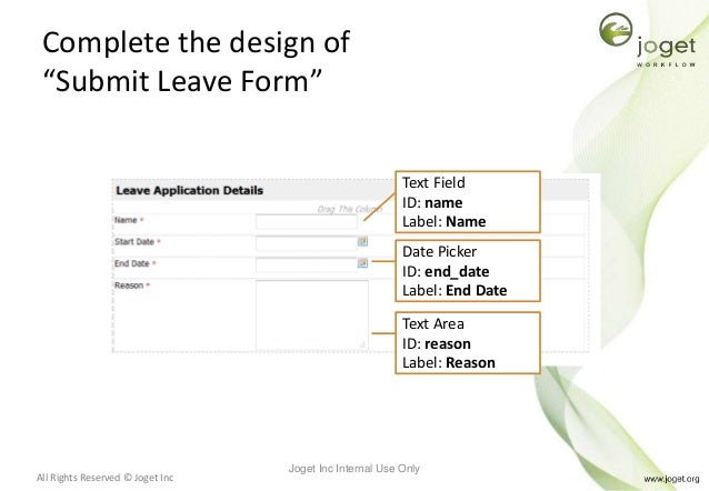 Joget Workflow v4 Training - Module 5 - Designing your First Form Joget Workflow v4 Training - Module 5 - Designing your First Form