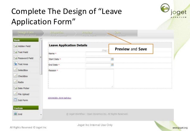 Joget Workflow v4 Training - Module 5 - Designing your First Form Joget Workflow v4 Training - Module 5 - Designing your First Form