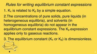 5-Determining Equilibrium Constant General Chemistry 2 | PPT