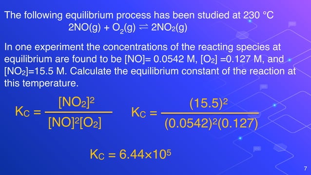 5-Determining Equilibrium Constant General Chemistry 2 | PPT