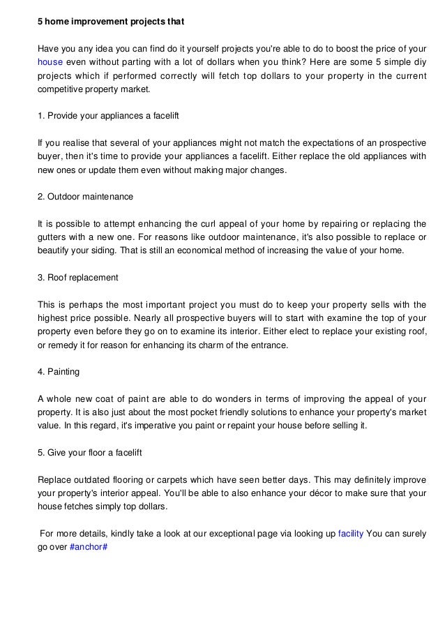 Five Do It Yourself Projects You Can Do To Raise The Value Of Your Property five-do-it-yourself-projects-you-can-do-to-raise-the-value-of-your-property