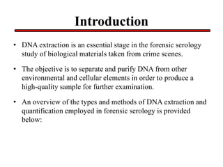 DNA Extraction & Quantification in Forensic Science.pptx