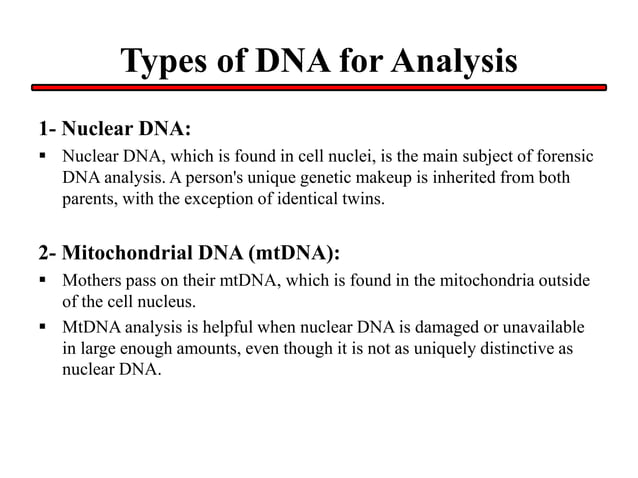 DNA Extraction & Quantification in Forensic Science.pptx | Chemistry ...