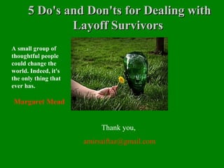 5 Dos And Donts For Dealing With Layoff | PPT | Career Advice | Careers