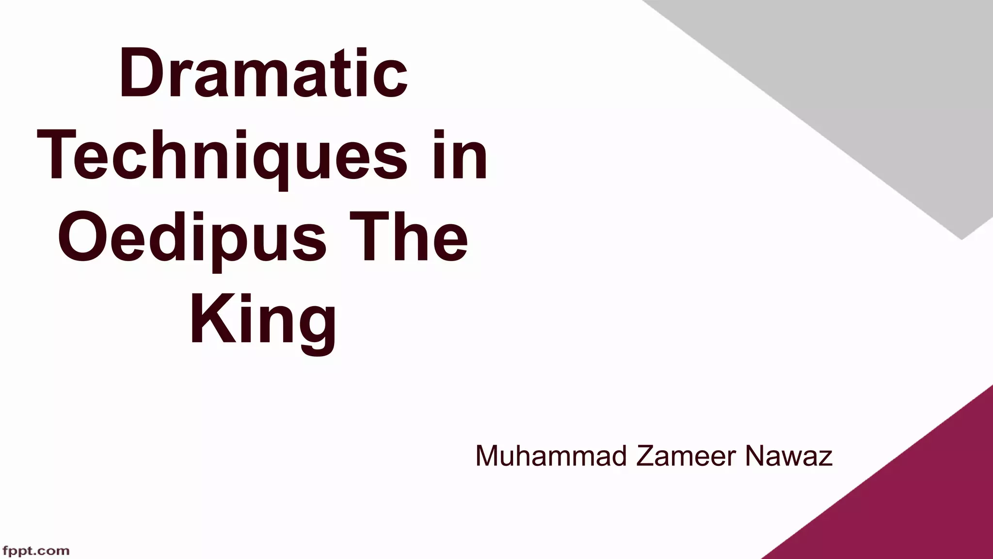 5 dramatic techniques | PPTX