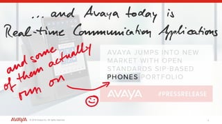 Drones in real time communication - AVAYA | PPT