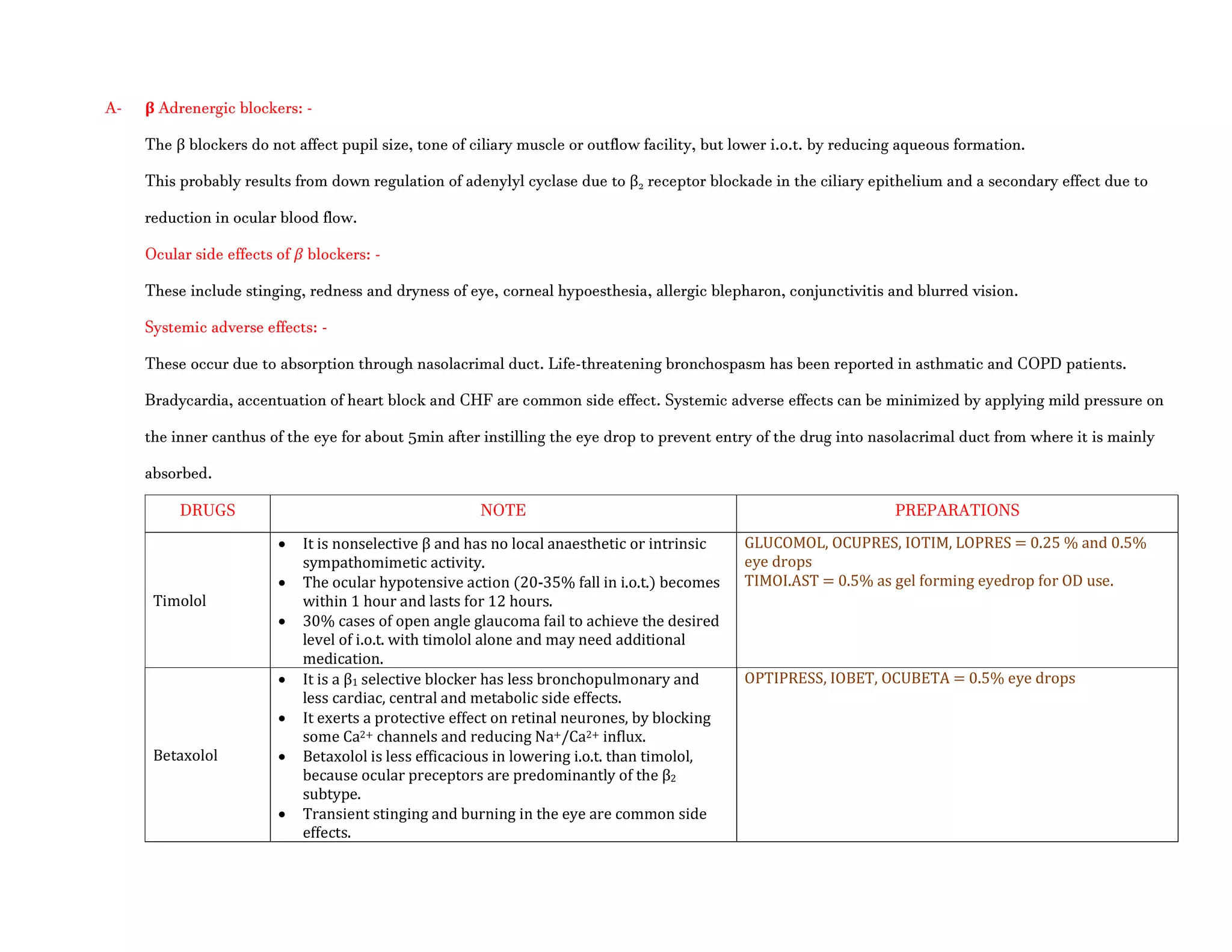 Drugs used in glaucoma and myasthenia gravis | PDF