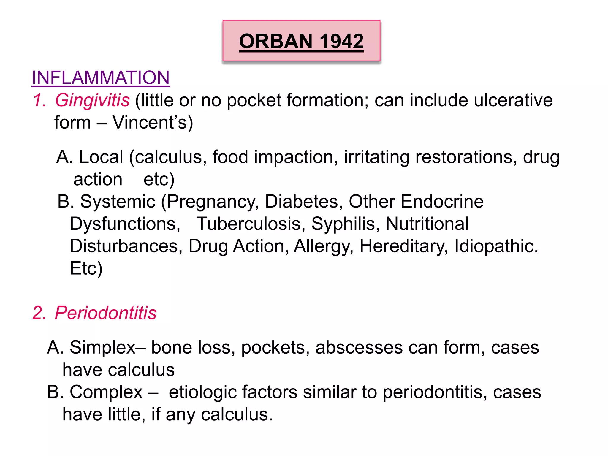 classification of periodontal diseases | PPTX | Dental Health ...