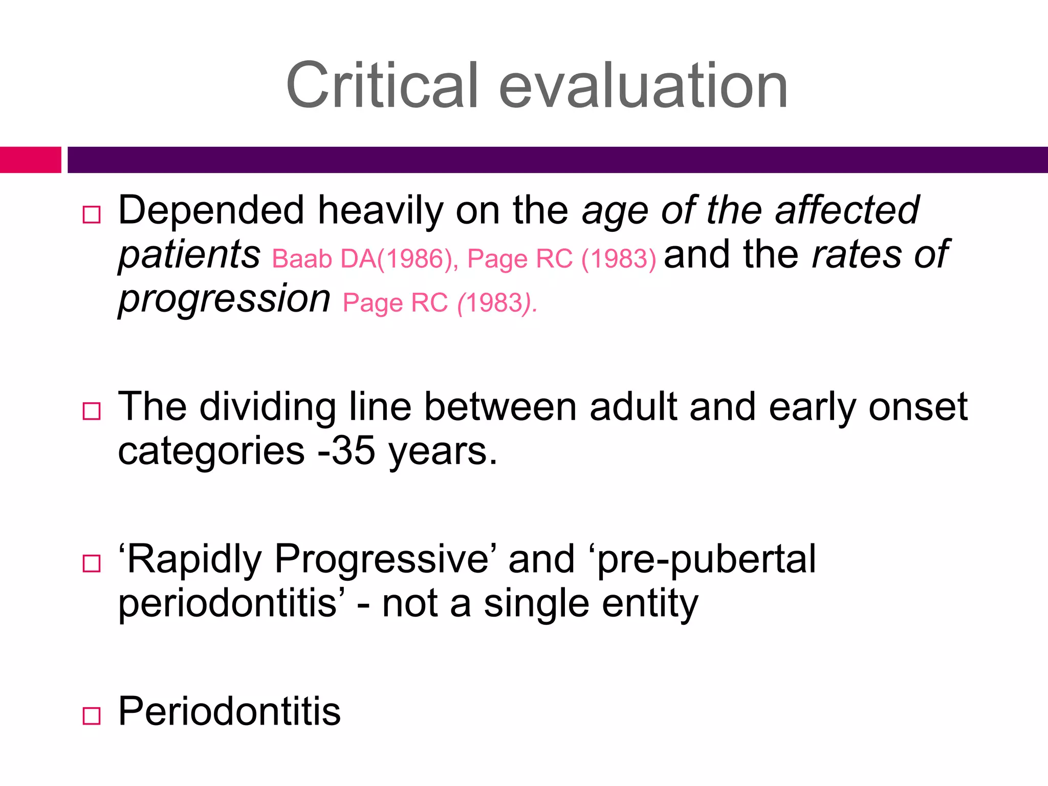 classification of periodontal diseases | PPTX | Dental Health ...