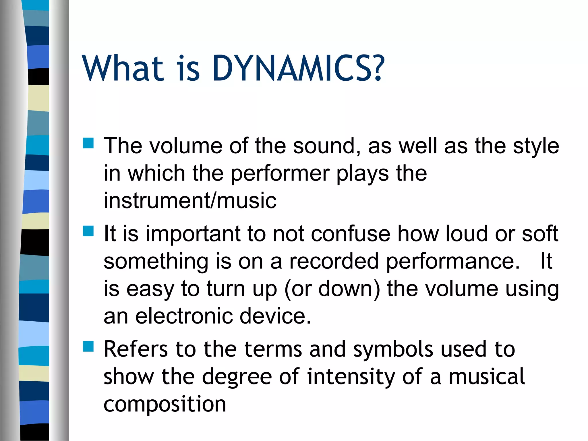 dynamics and tempo | PPT