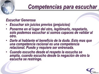 El Arte Olvidado de Escuchar | PPT