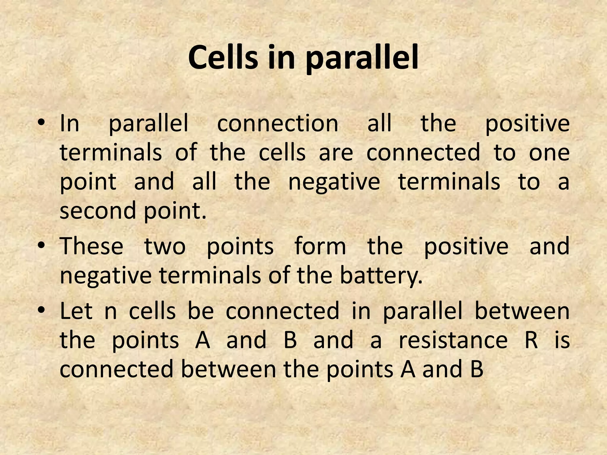 ELECTRIC CELLS AND BATTERIES | PPTX