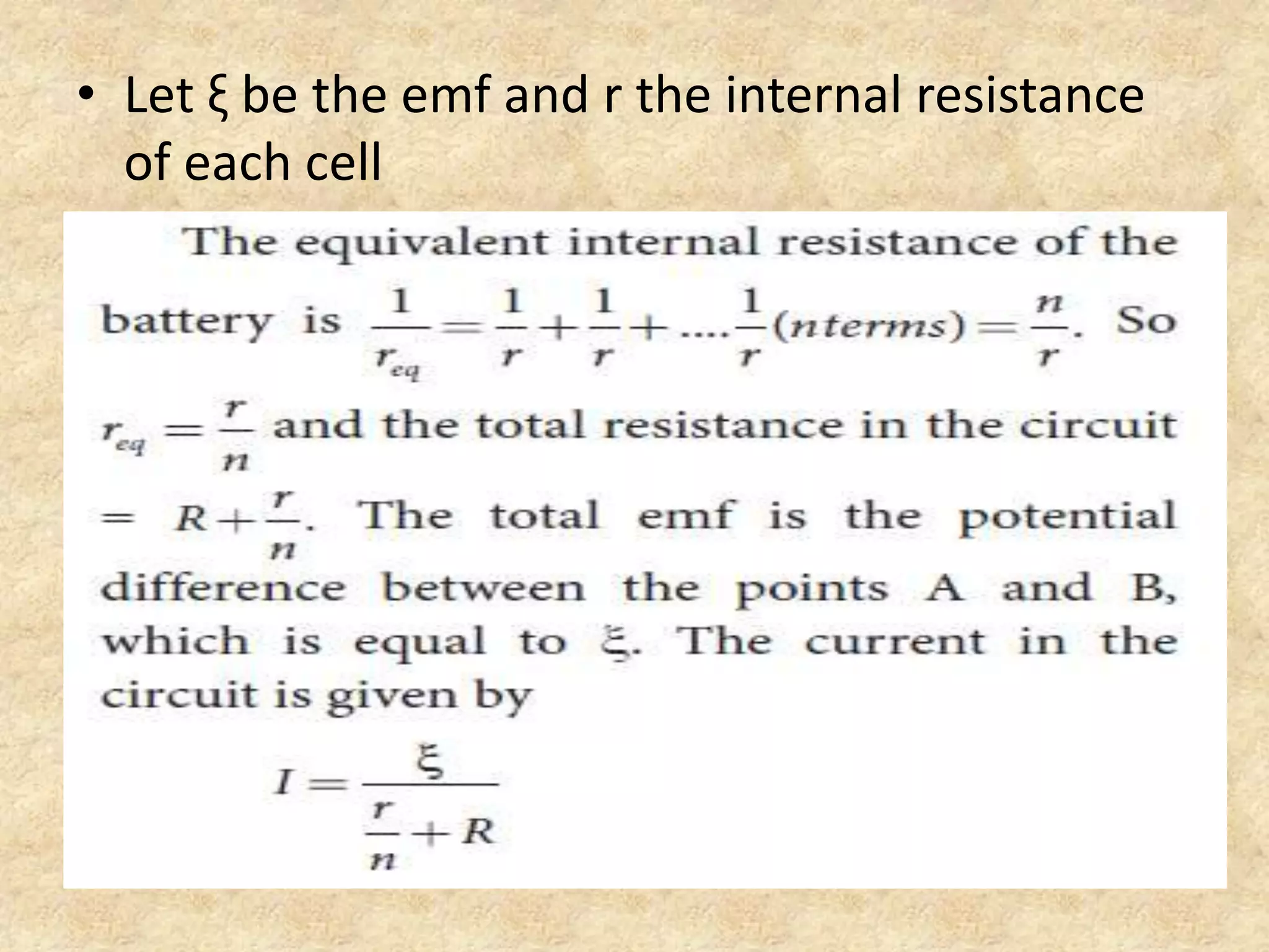 ELECTRIC CELLS AND BATTERIES | PPTX