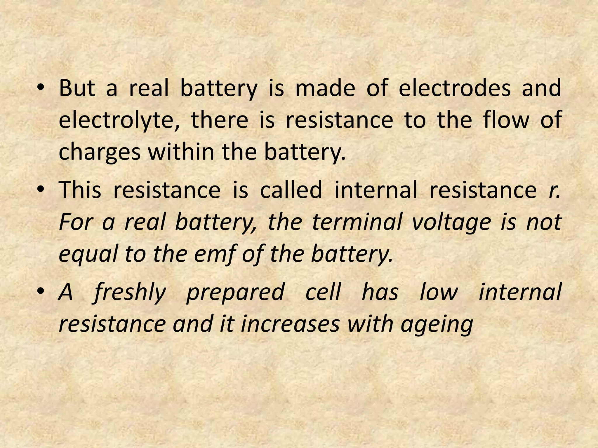ELECTRIC CELLS AND BATTERIES | PPTX