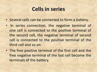 ELECTRIC CELLS AND BATTERIES | PPTX