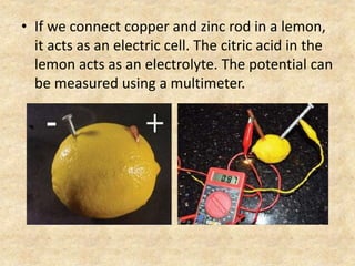 ELECTRIC CELLS AND BATTERIES | PPTX
