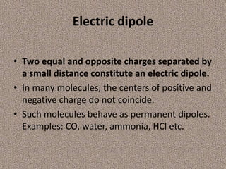 ELECTRIC DIPOLE | PPTX
