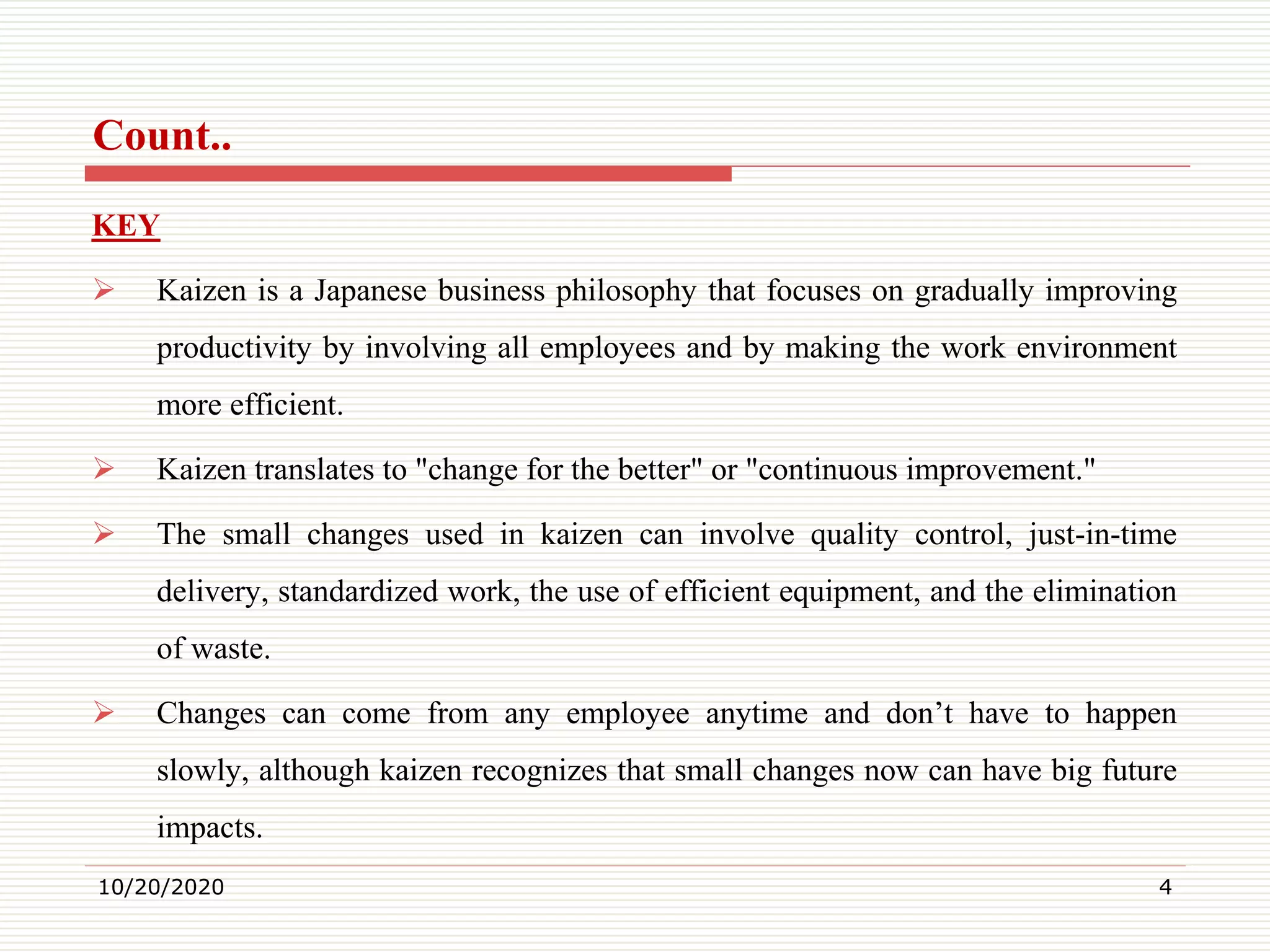5-Elements of kaizen in Total Quality Management | PDF