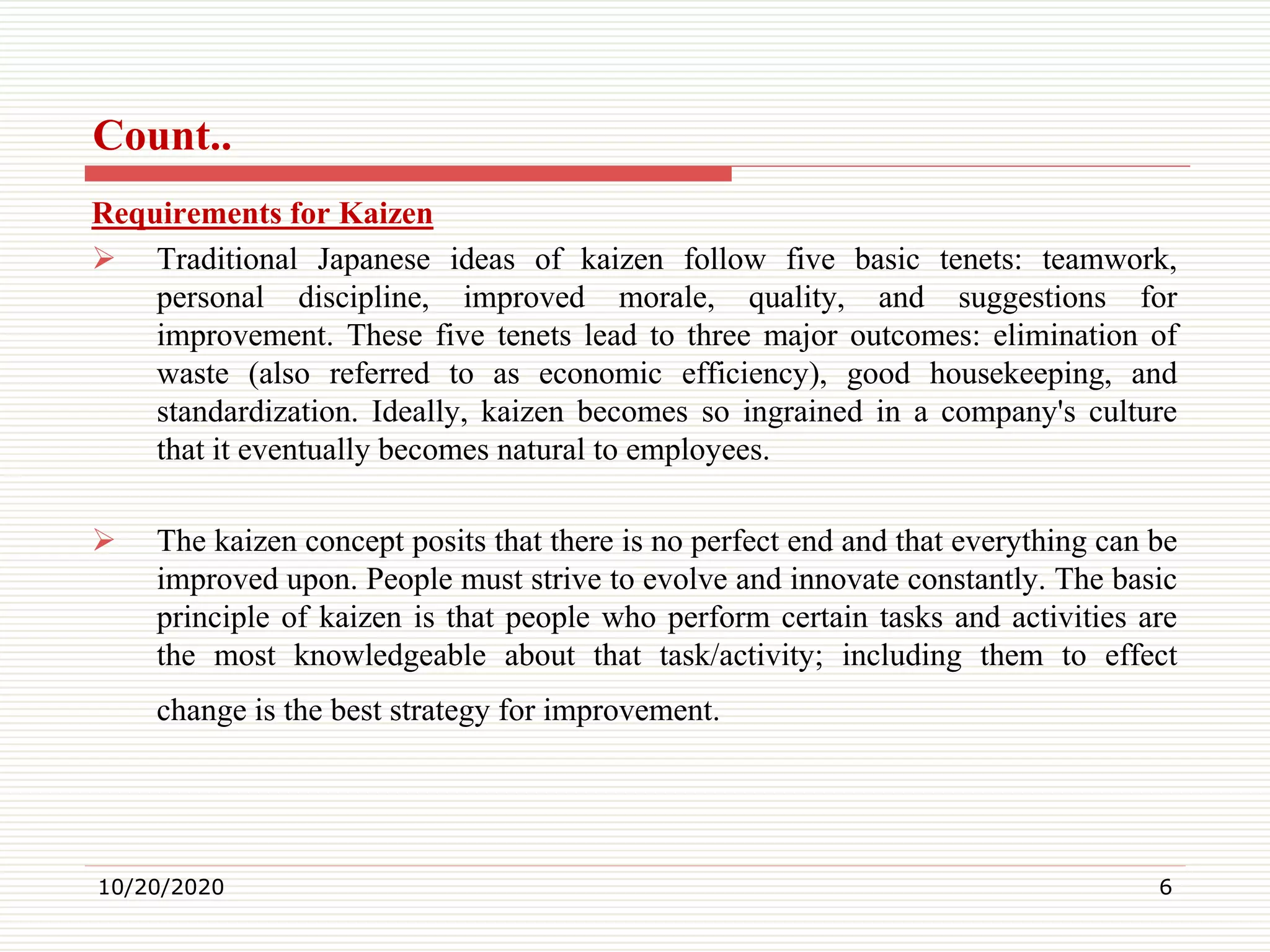5-Elements of kaizen in Total Quality Management | PDF