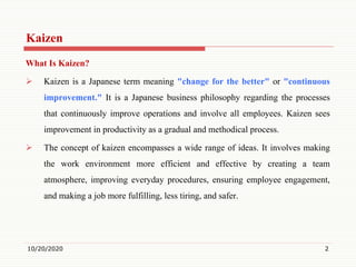 5-Elements of kaizen in Total Quality Management | PDF