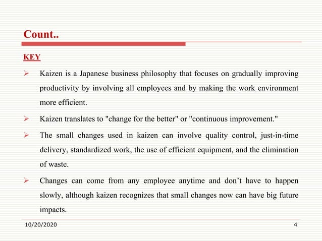 5-Elements of kaizen in Total Quality Management | PDF