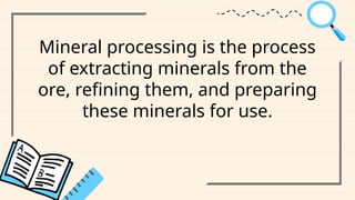 mineral resources and types of mineral resources | PPTX
