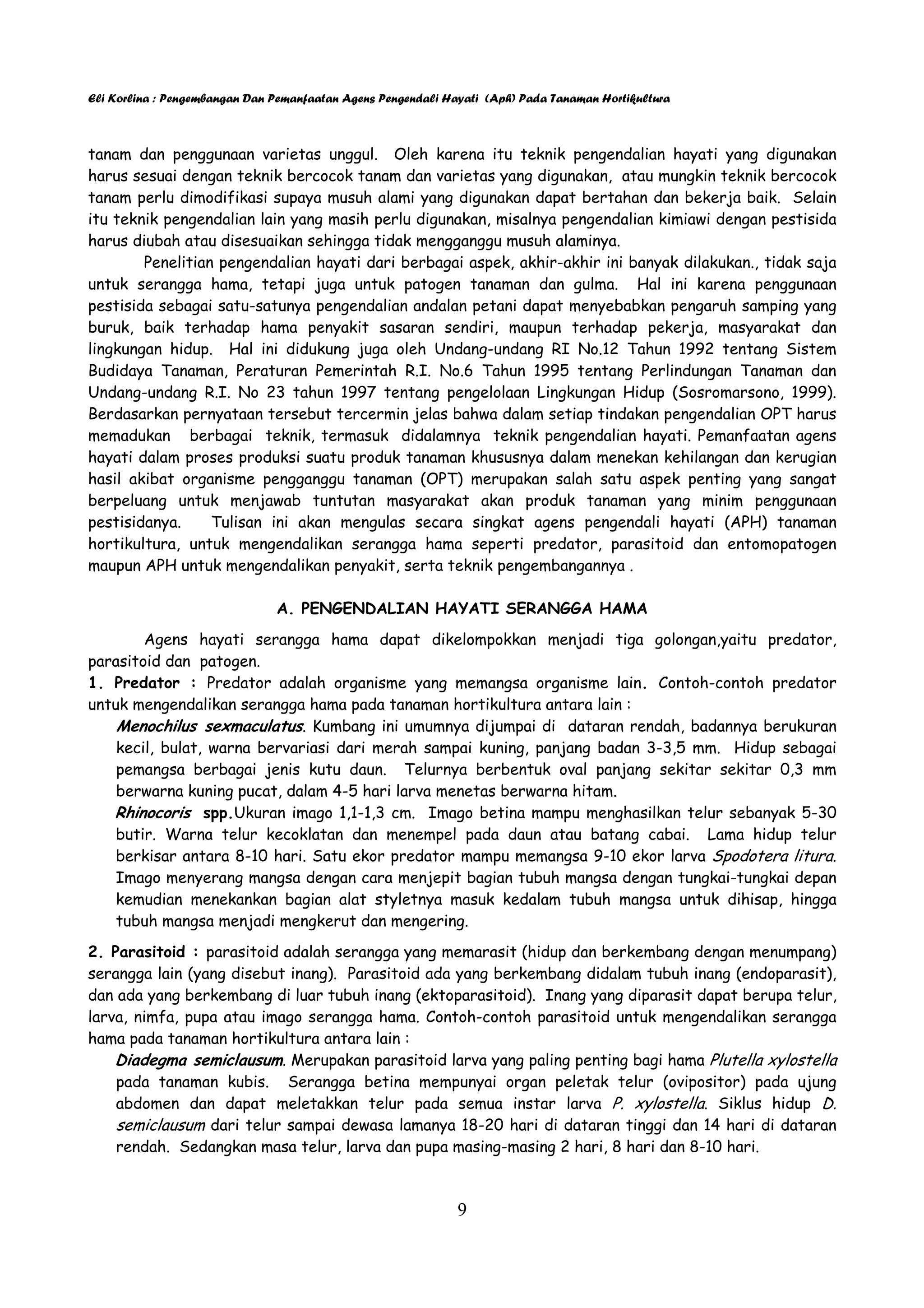 5 ely korlina-pengendalian hayatii | PDF