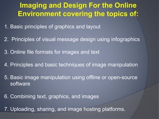 Empowerment Technologies - Imaging and Design for the Online Environment | PPTX