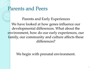 5 environmental influences on behavior | PPT