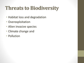 5 environmental status-biodiversity | PPTX | Science
