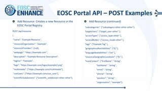 EOSC Portal Application Programming Interface Tutorial | PPT