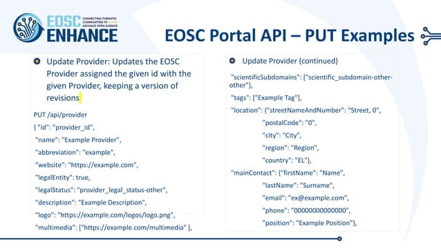 EOSC Portal Application Programming Interface Tutorial | PPT