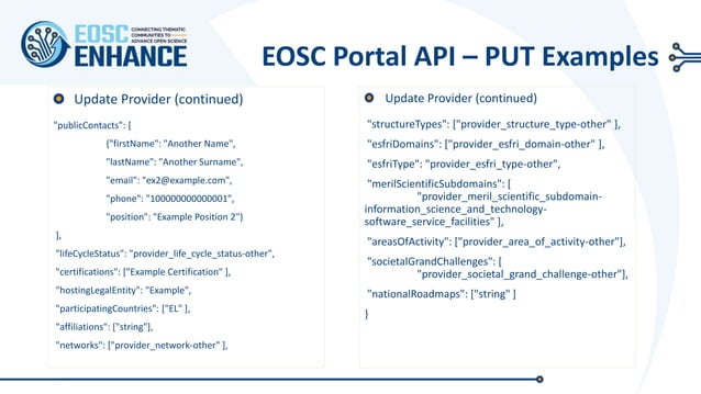 EOSC Portal Application Programming Interface Tutorial | PPT