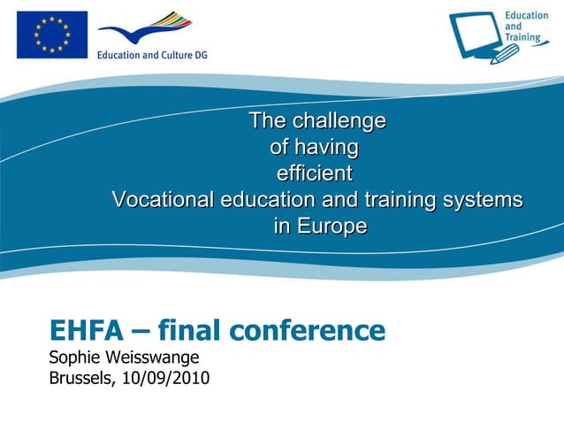 European Quality Assurance Reference Framework For VET (EQAVET) - DG ...